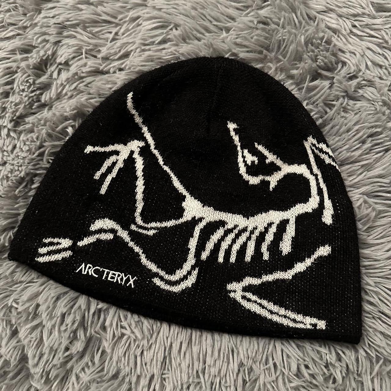 Arcteryx Bird Head Torque Black Beanie Size ONE FITS... - Depop