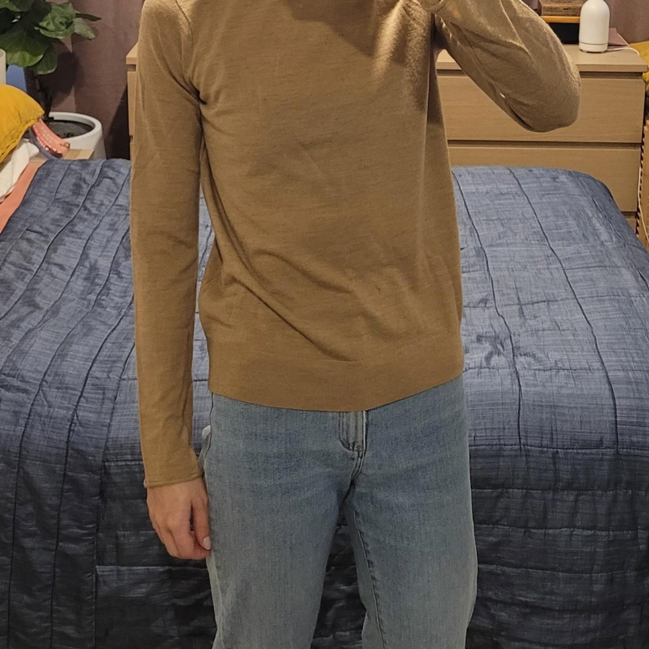 Joseph beige merino wool turtle neck jumper - Depop