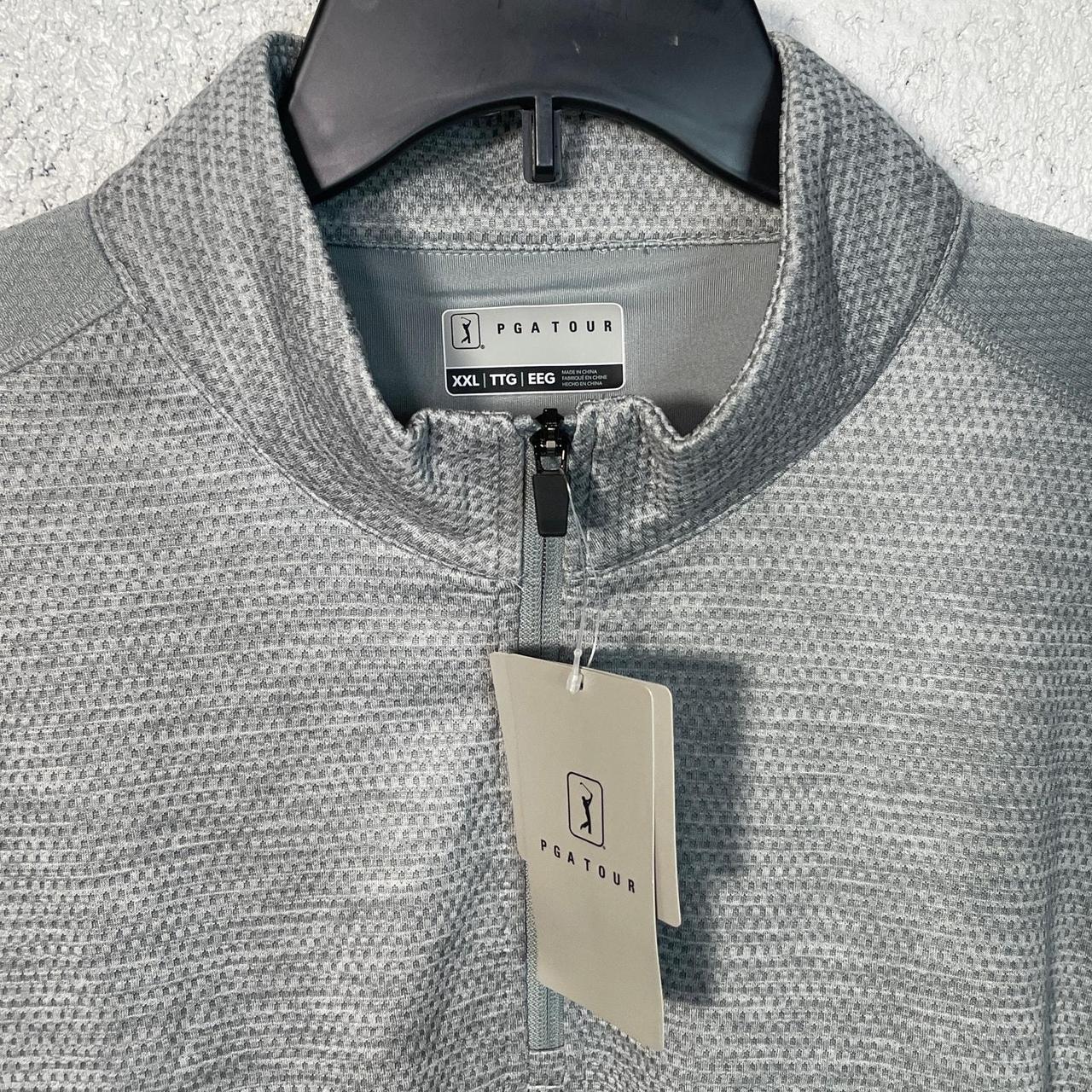 PGA TOUR Men's Two-Tone Quarter-Zip Golf... | Depop