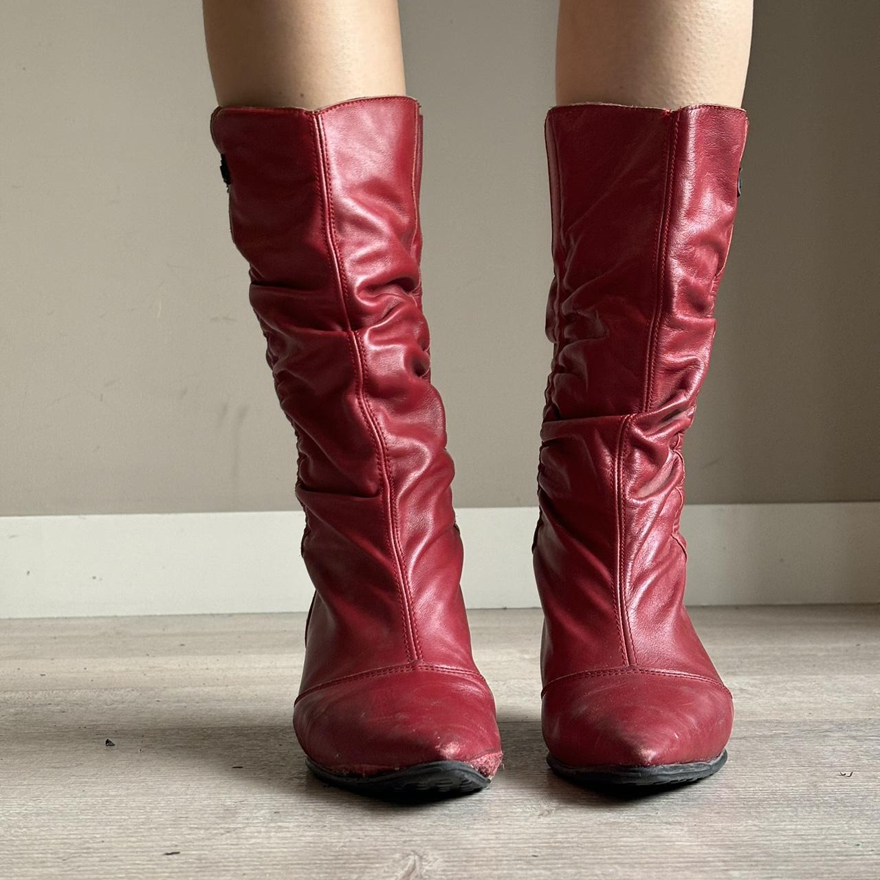 Coolest red kitten heel... - Depop