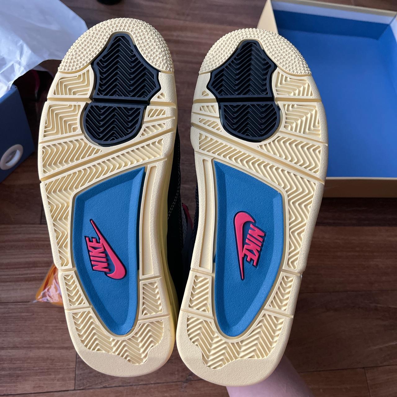 DS Union Air Jordan 4 Noir Size 6.5 Mens / 8 Womens... - Depop