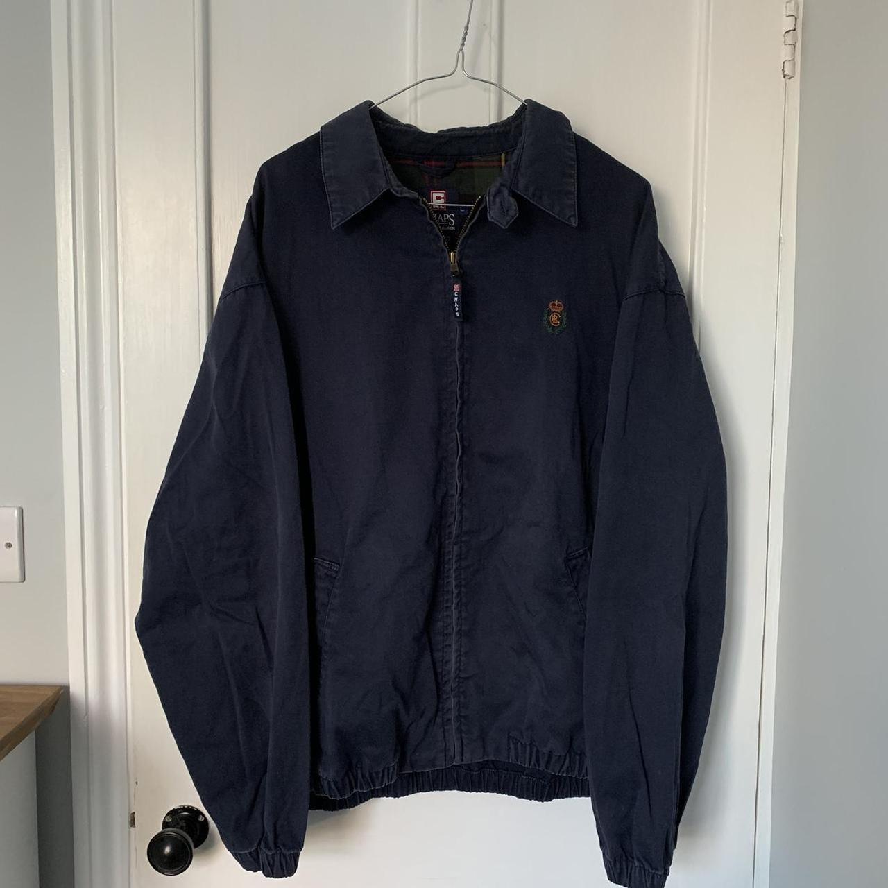 Vintage navy blue Chaps Ralph Lauren Harrington... - Depop