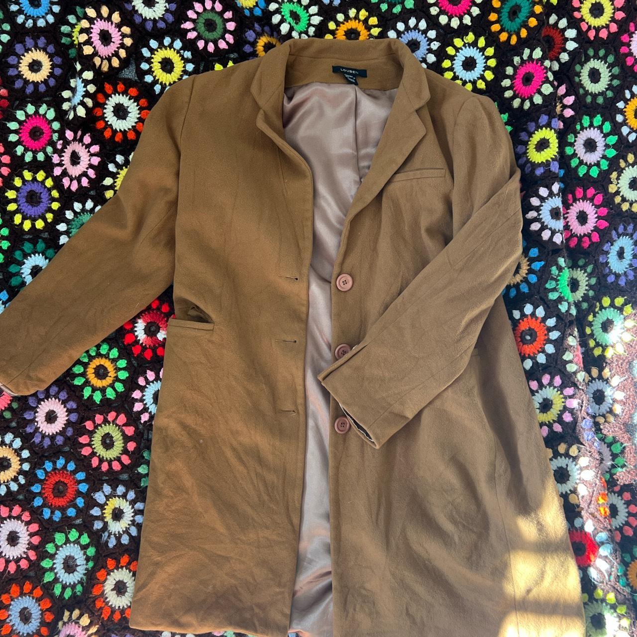 Brown trench! Slight rip on right inner pocket but... - Depop