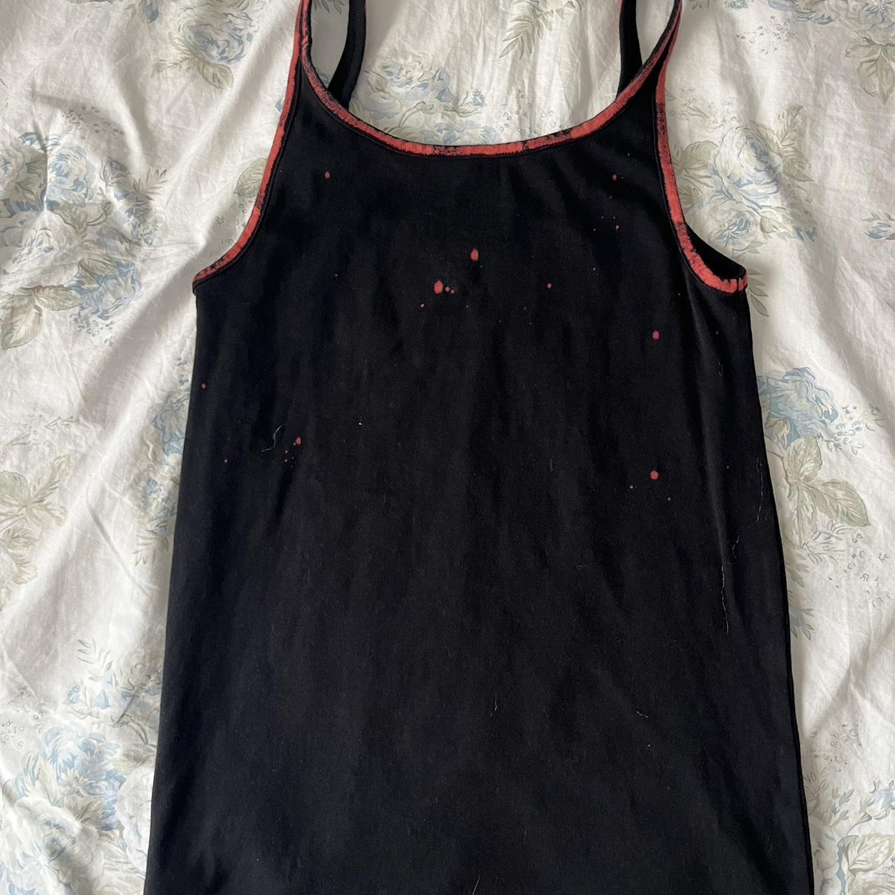 black and red jellyfish top 🪼 handmade by me -... | Depop