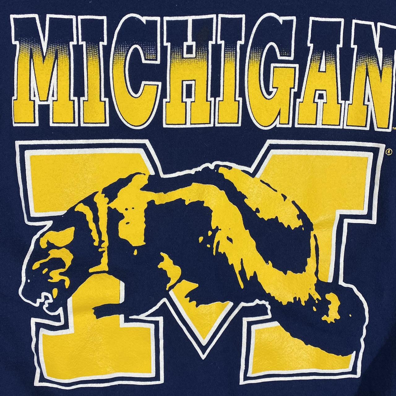 Vintage 90s university of Michigan wolverines... - Depop