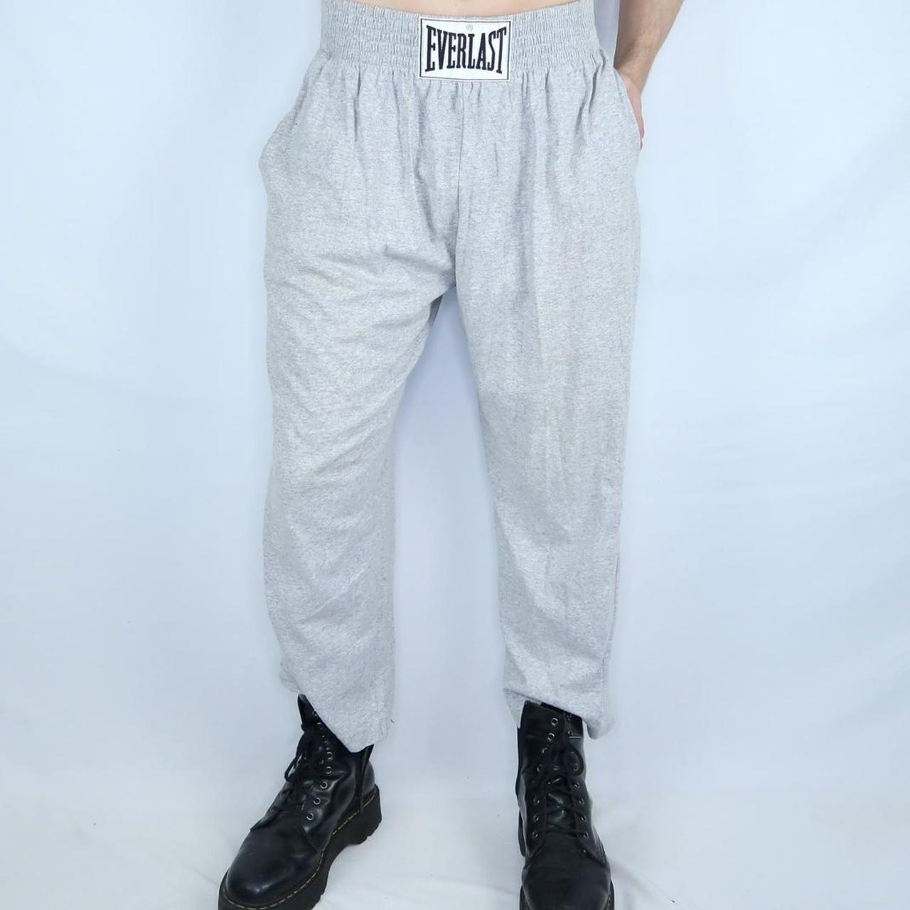 Everlast Men's Grey and White Joggers-tracksuits | Depop