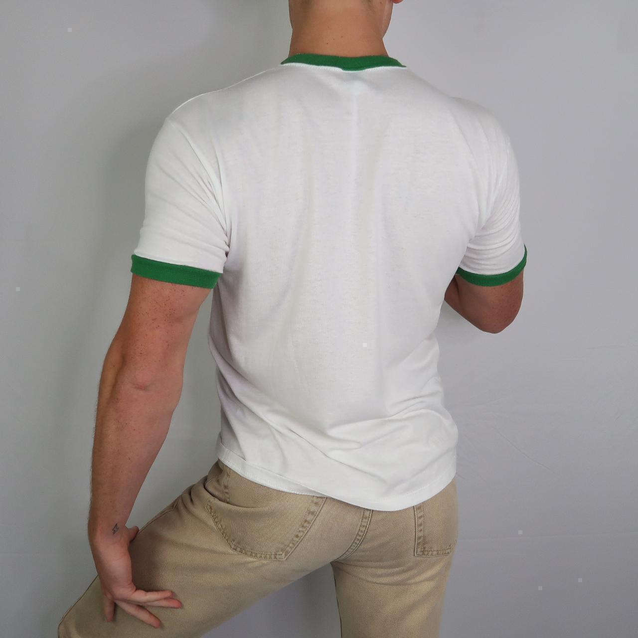 Rare Vintage 90s jerzees irish patch logo white... | Depop