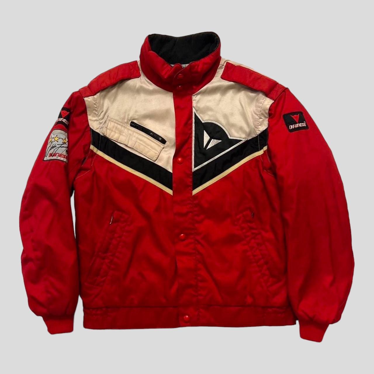 Vintage Dainese racing jacket with embroidered... - Depop