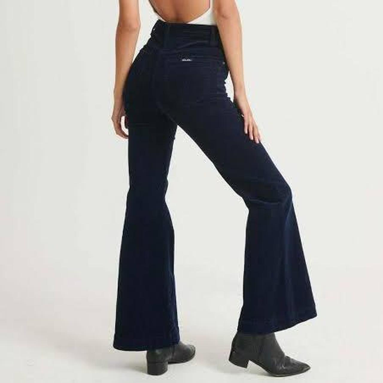 Navy Blue Rollas flare cords. Selling as they are... - Depop