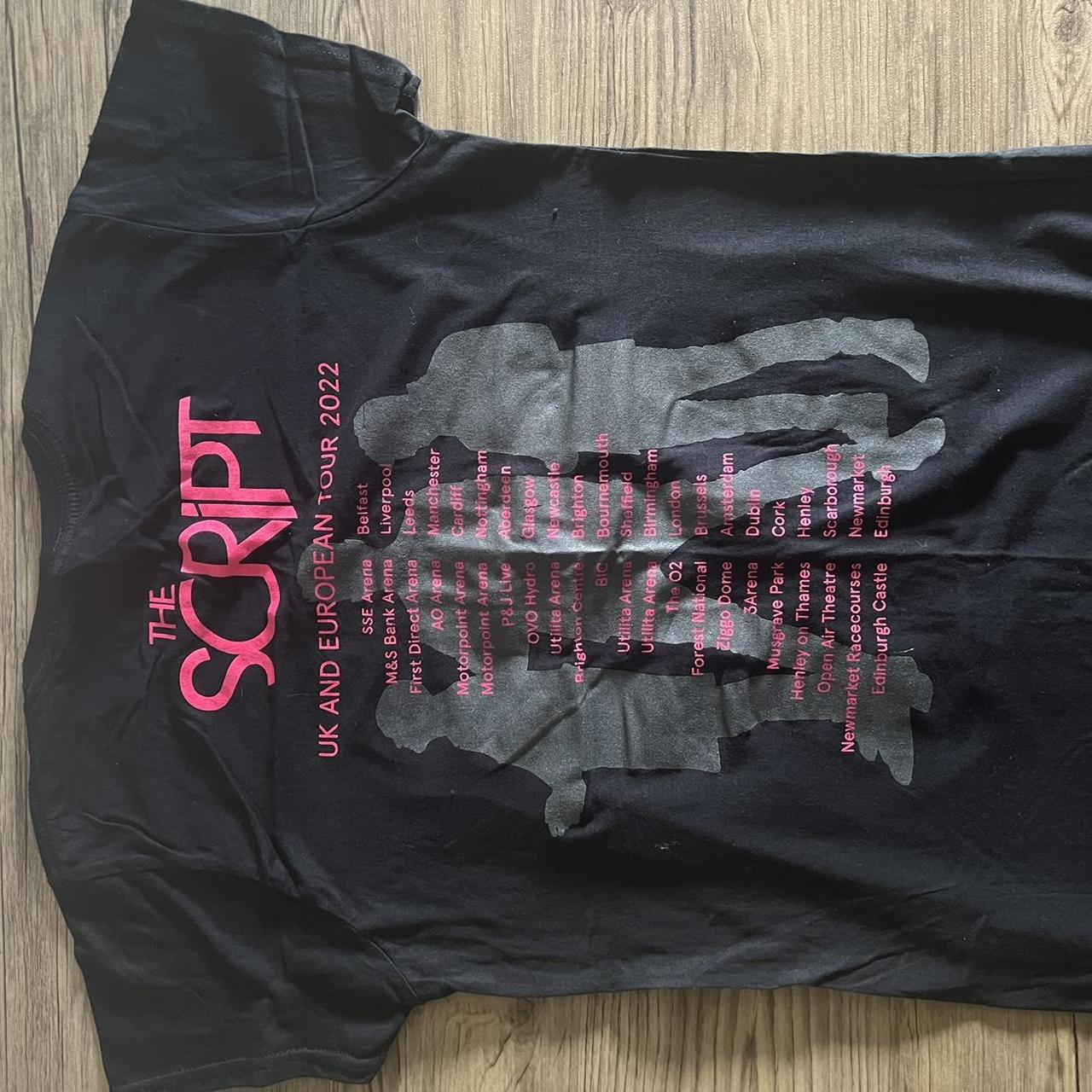 the script tour t-shirt, ladies fitted size L, never... - Depop