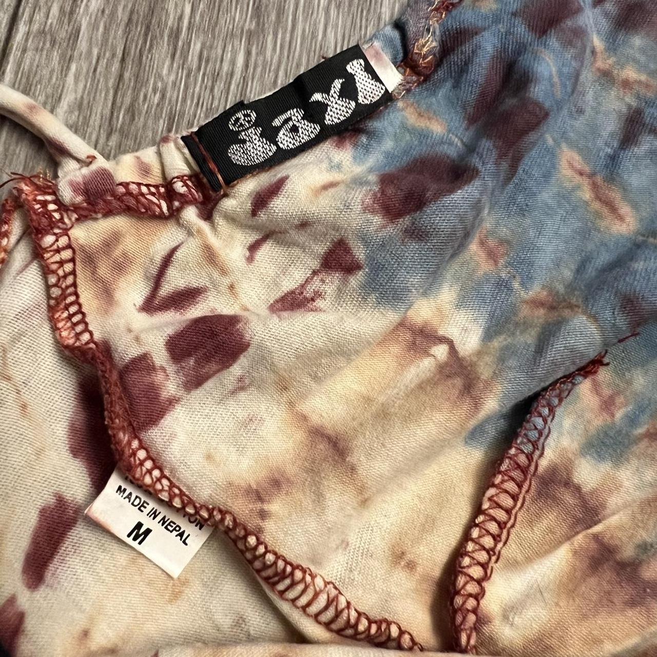 Jayli halter backless tie dye tank Size medium... - Depop