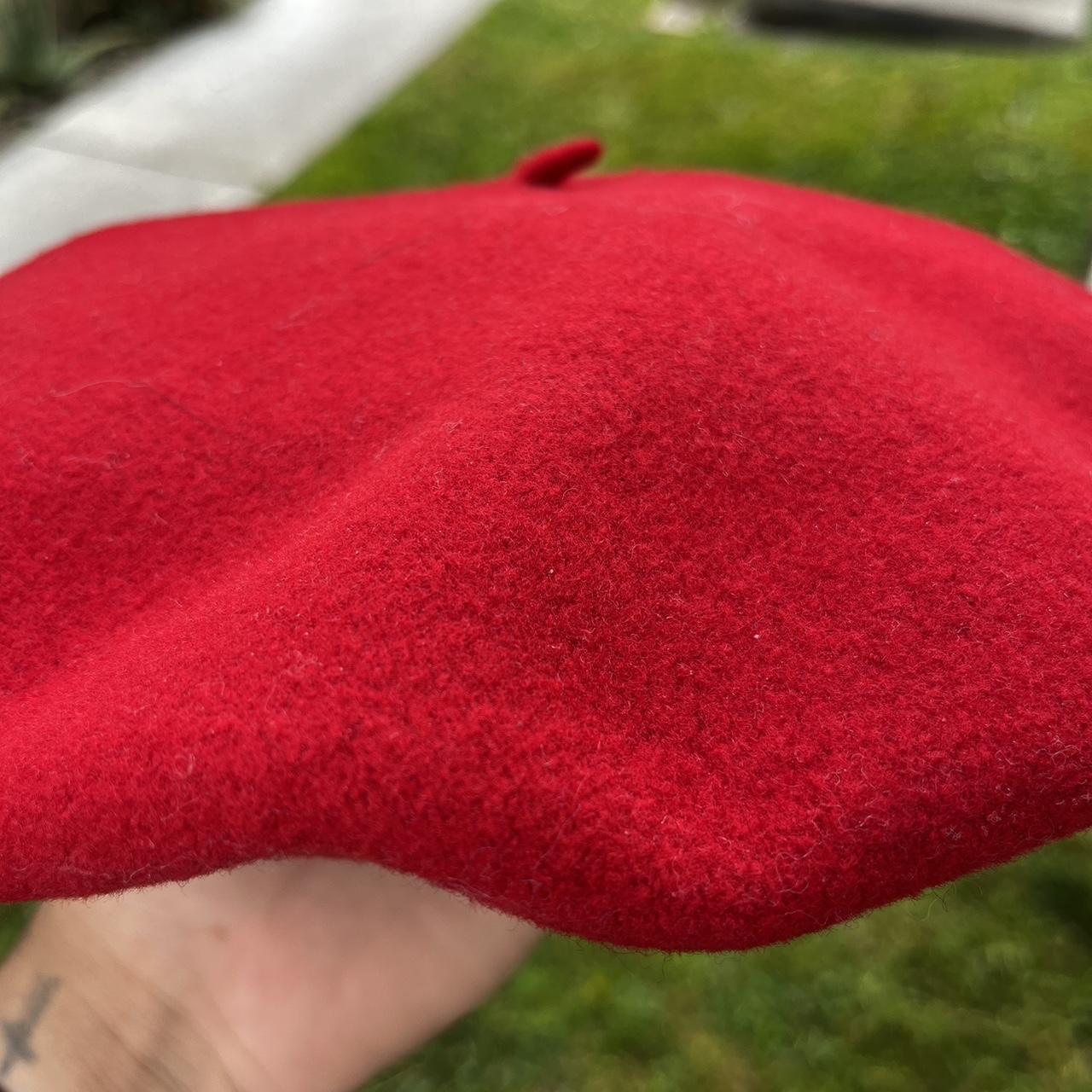 Genuine French Beret Red Classic hat from french... - Depop