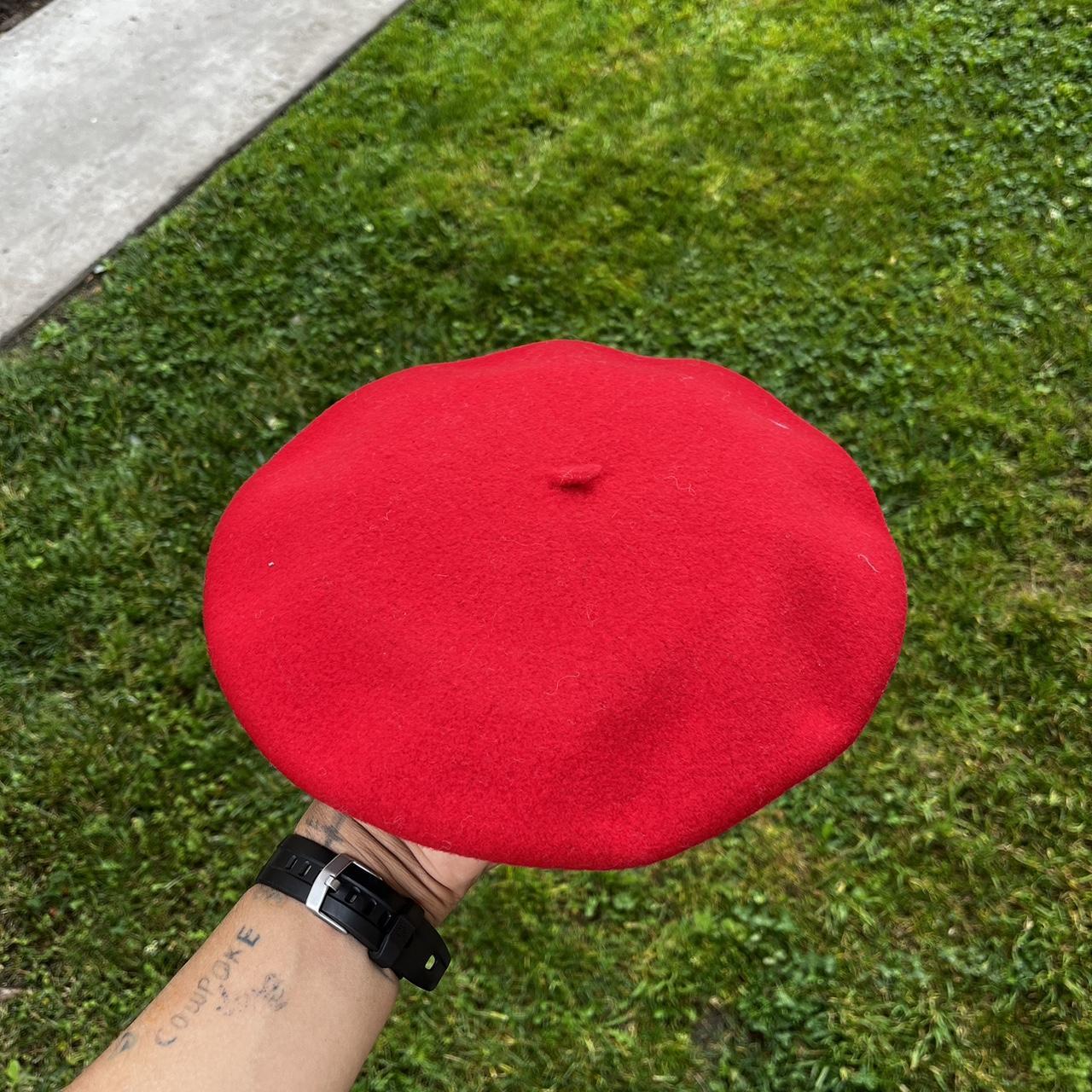 Genuine French Beret Red Classic hat from french... - Depop