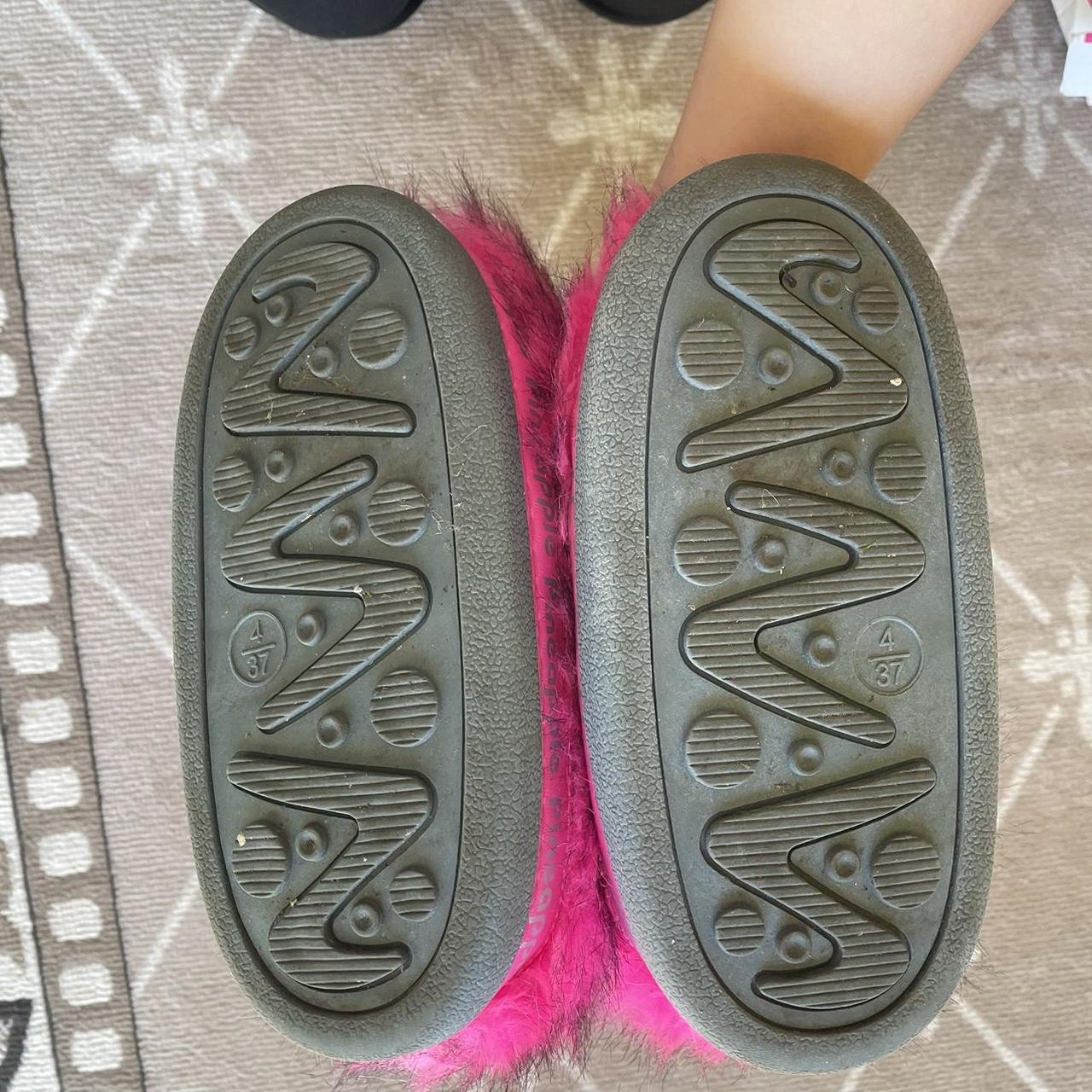 Pink Fur Moon Rave Boots Deadstock vintage pink fur... - Depop