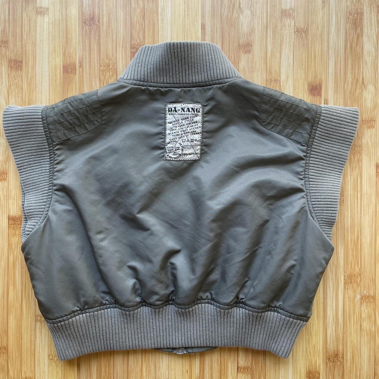 Da-Nang Military Crop Bomber Jacket Super cool... - Depop