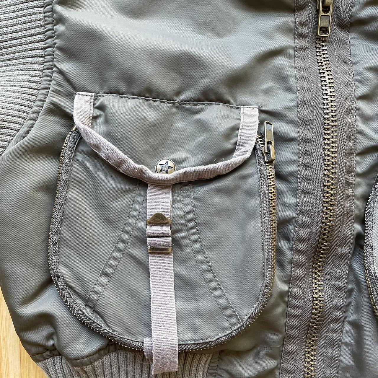 Da-Nang Military Crop Bomber Jacket Super cool... - Depop