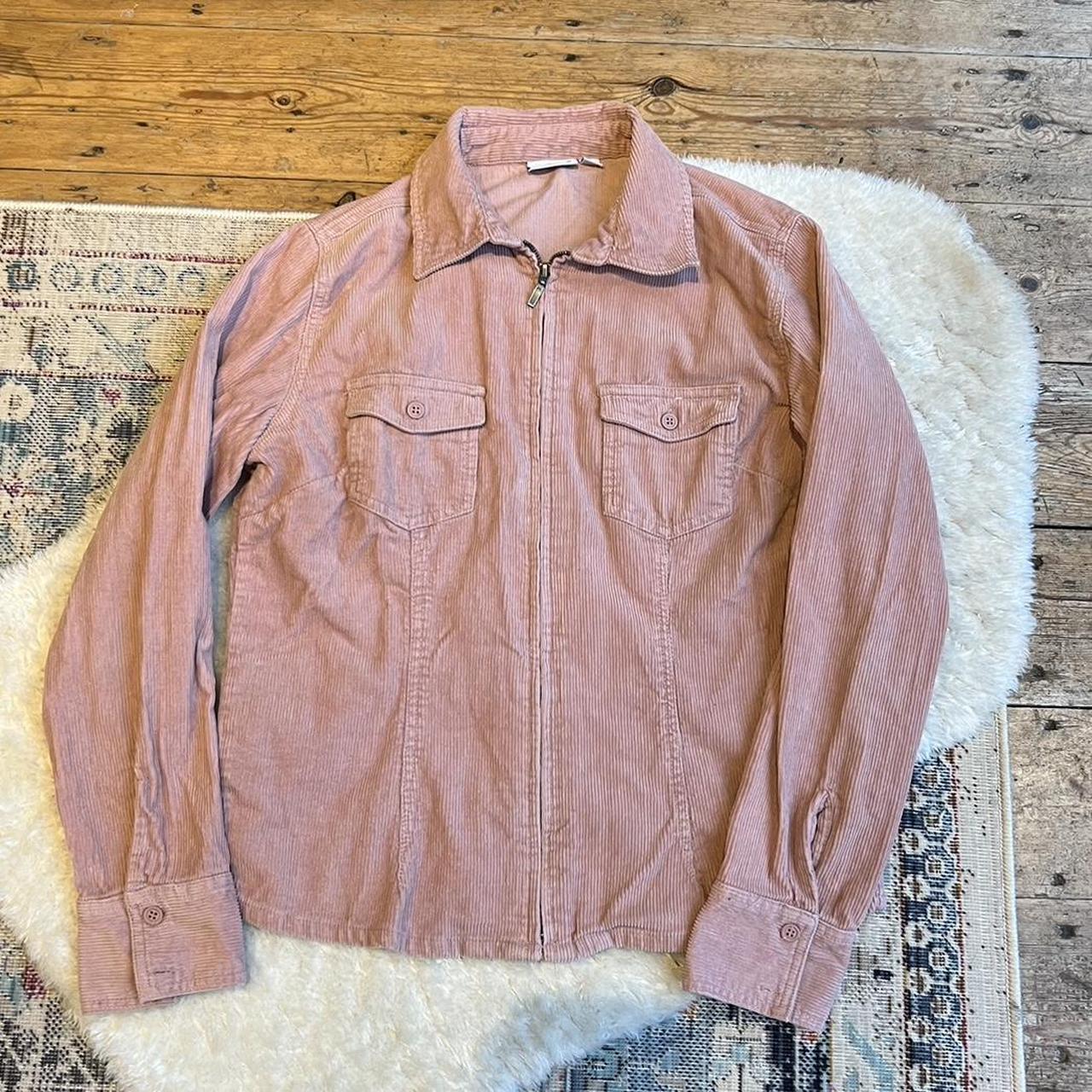Dusty pink corduroy jacket Size medium #corduroy... - Depop