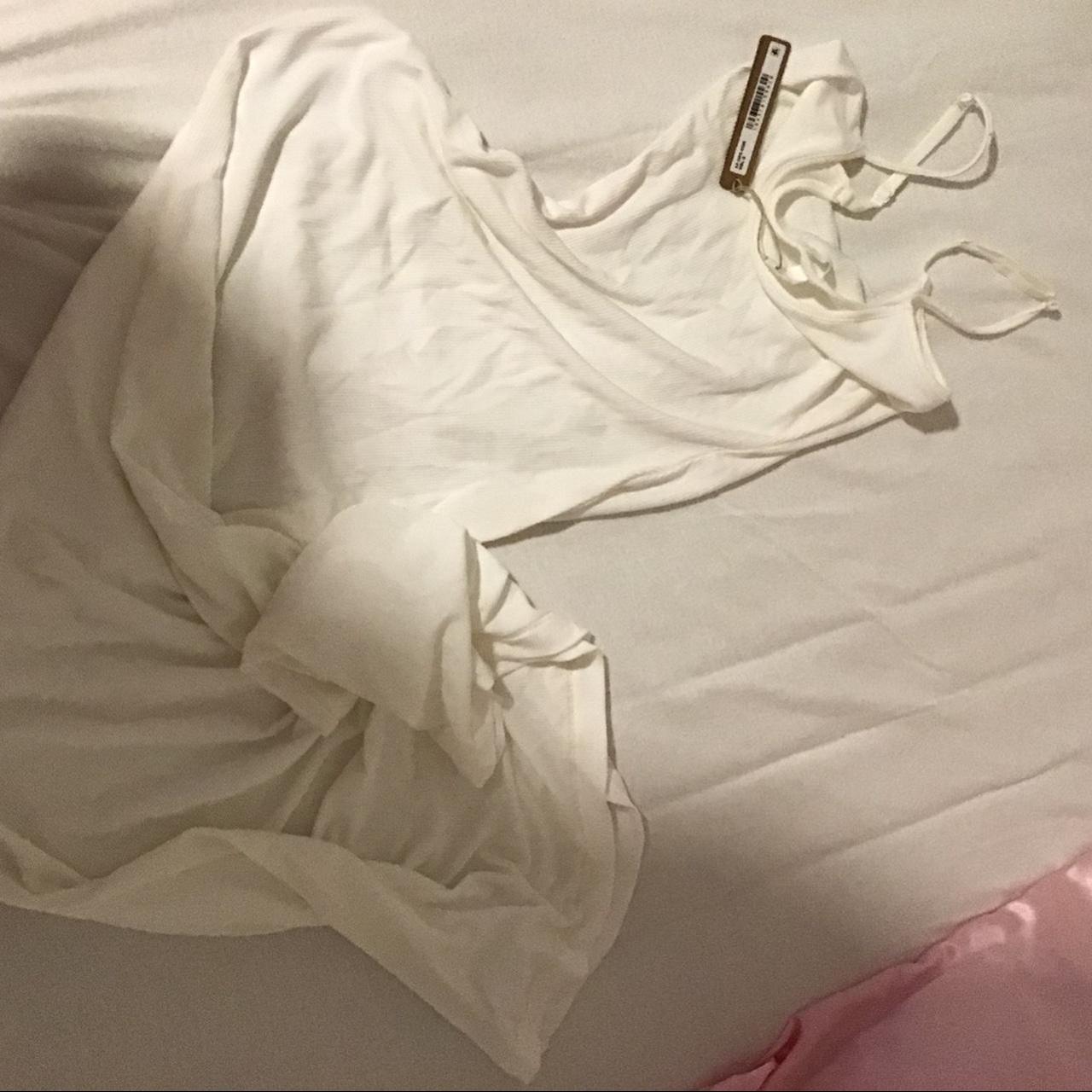 Skims Women's White Dress | Depop