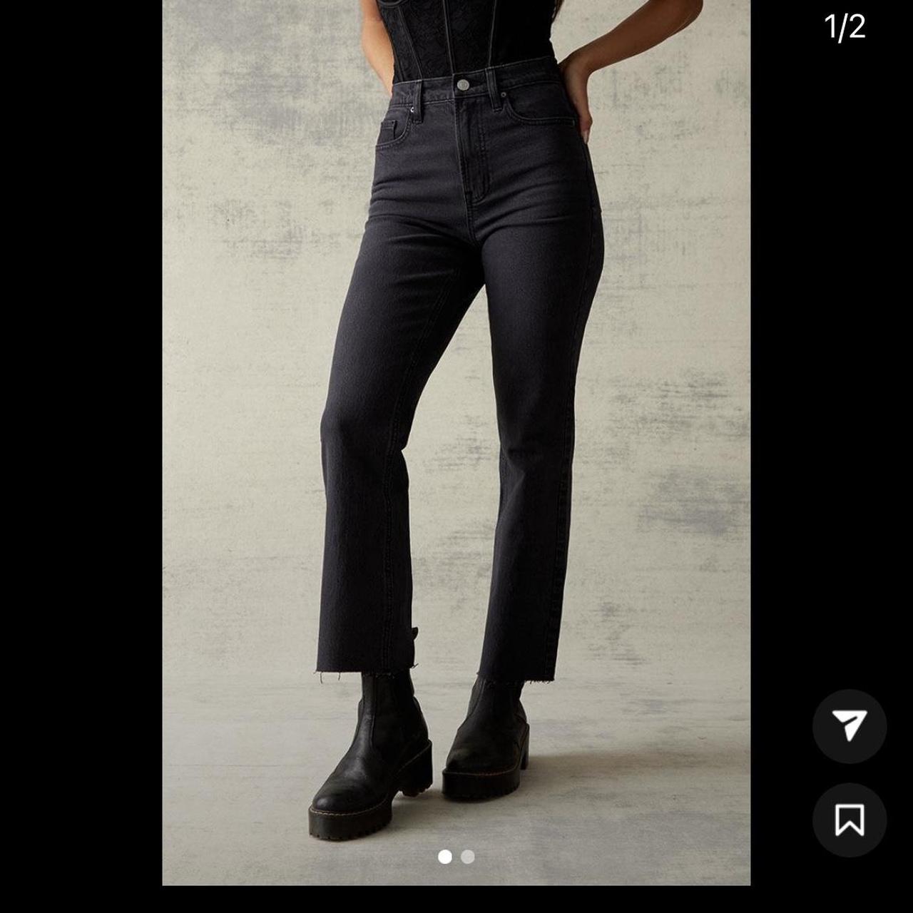 Pacsun High Waist Stretch Cropped Bootcut Jeans in... - Depop