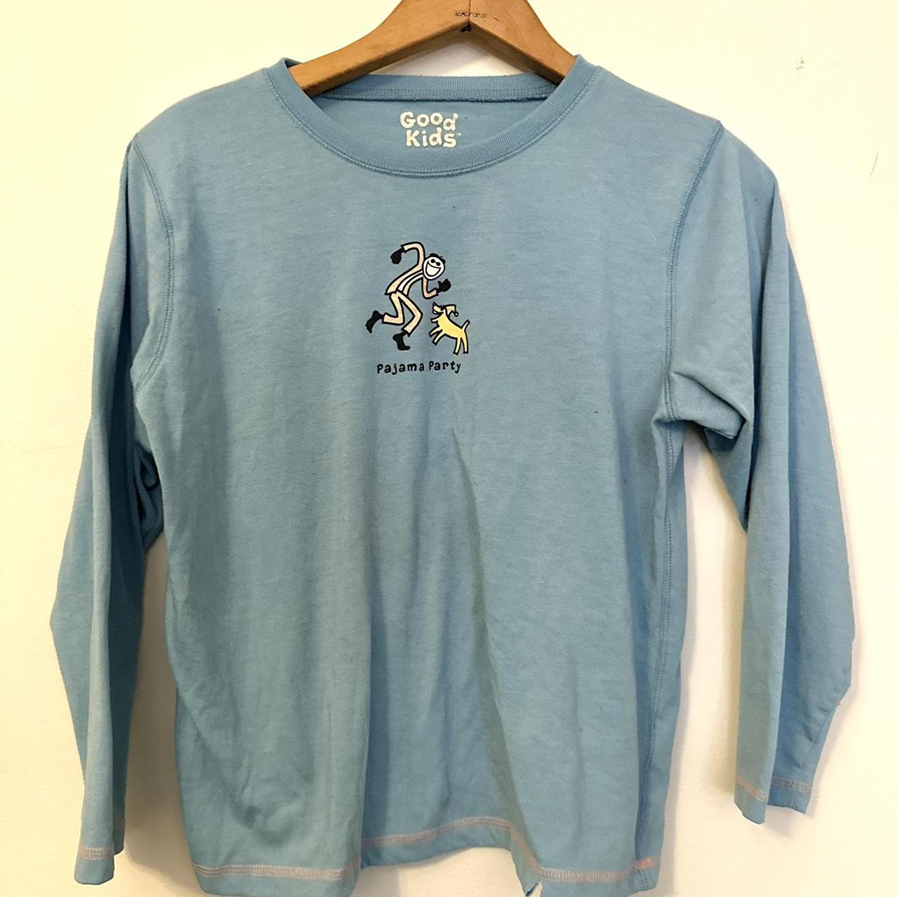 cutest ‘life is good’ long sleeve pj top #lifeisgood - Depop