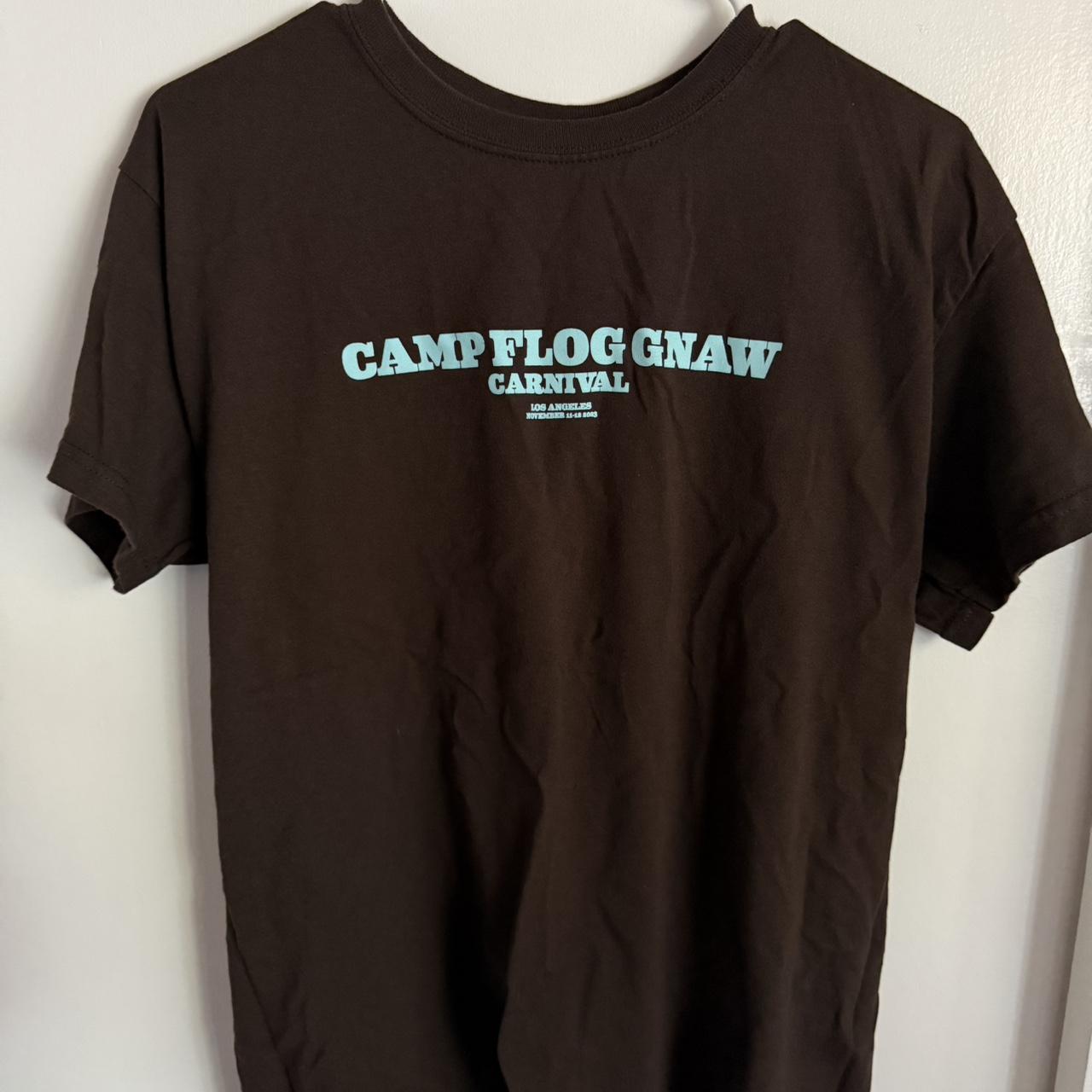 Brown Camp Flog Gnaw Carnival 2023 T-shirt Worn and... - Depop