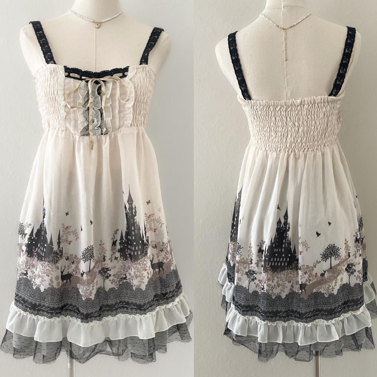 Axes femme whimsy goth babydoll dress from... - Depop