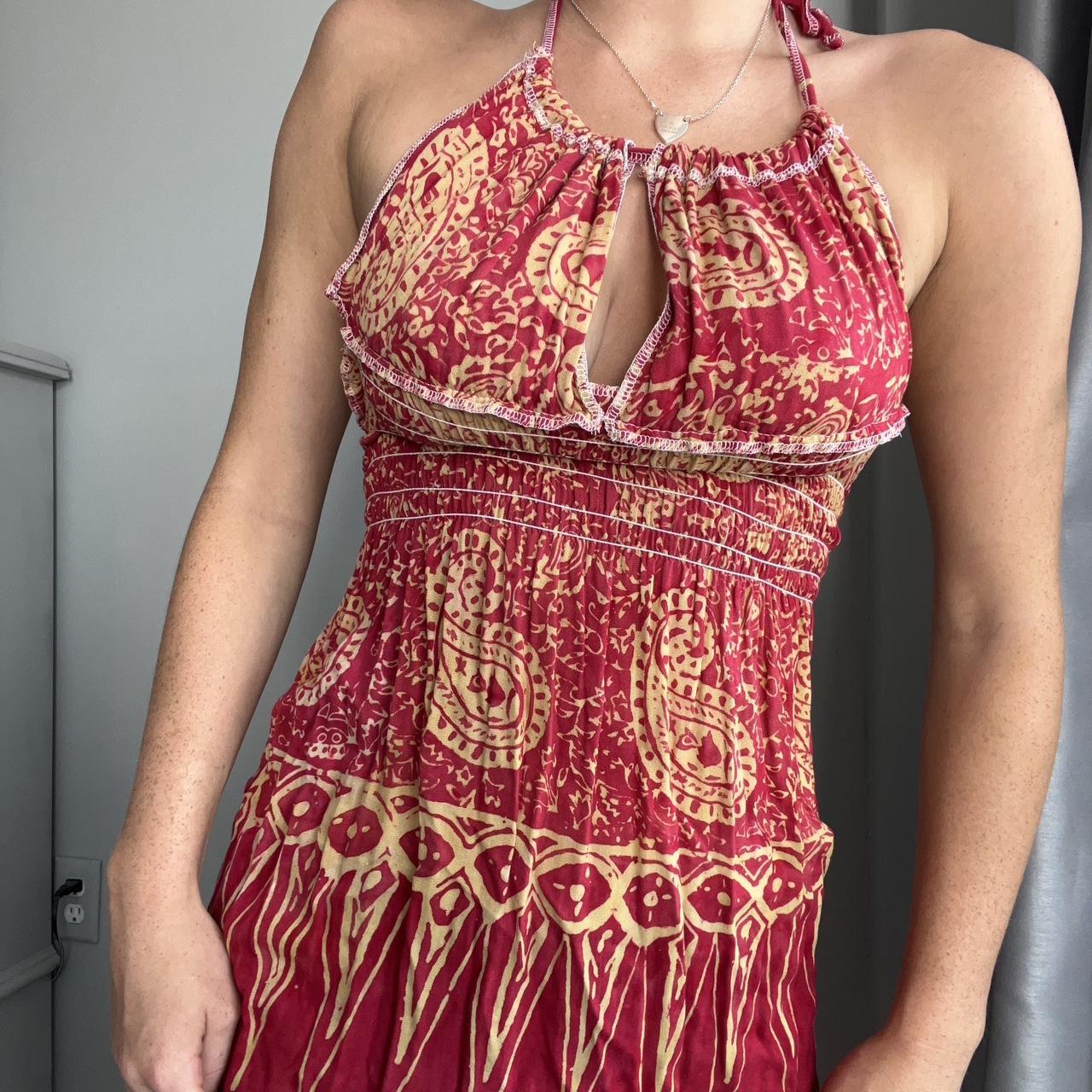 Vintage Y2k Halter Top Boho Chic Fairy Core Size Depop
