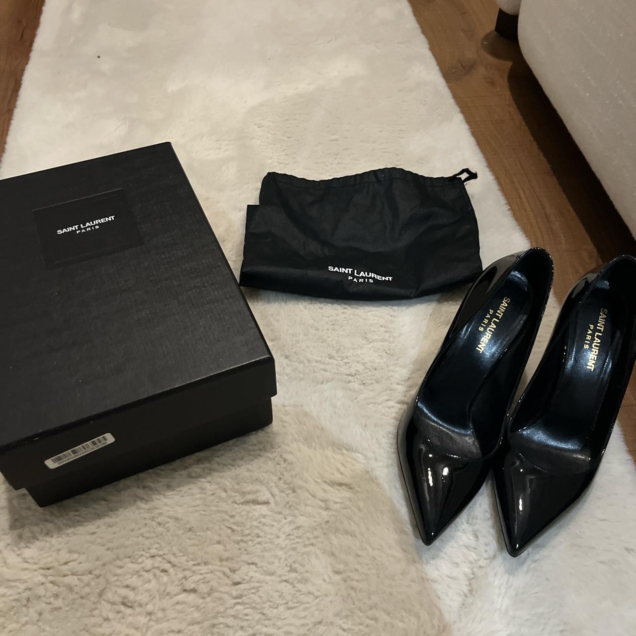 Saint Laurent Zoe 105 Black patent leather Size... | Depop