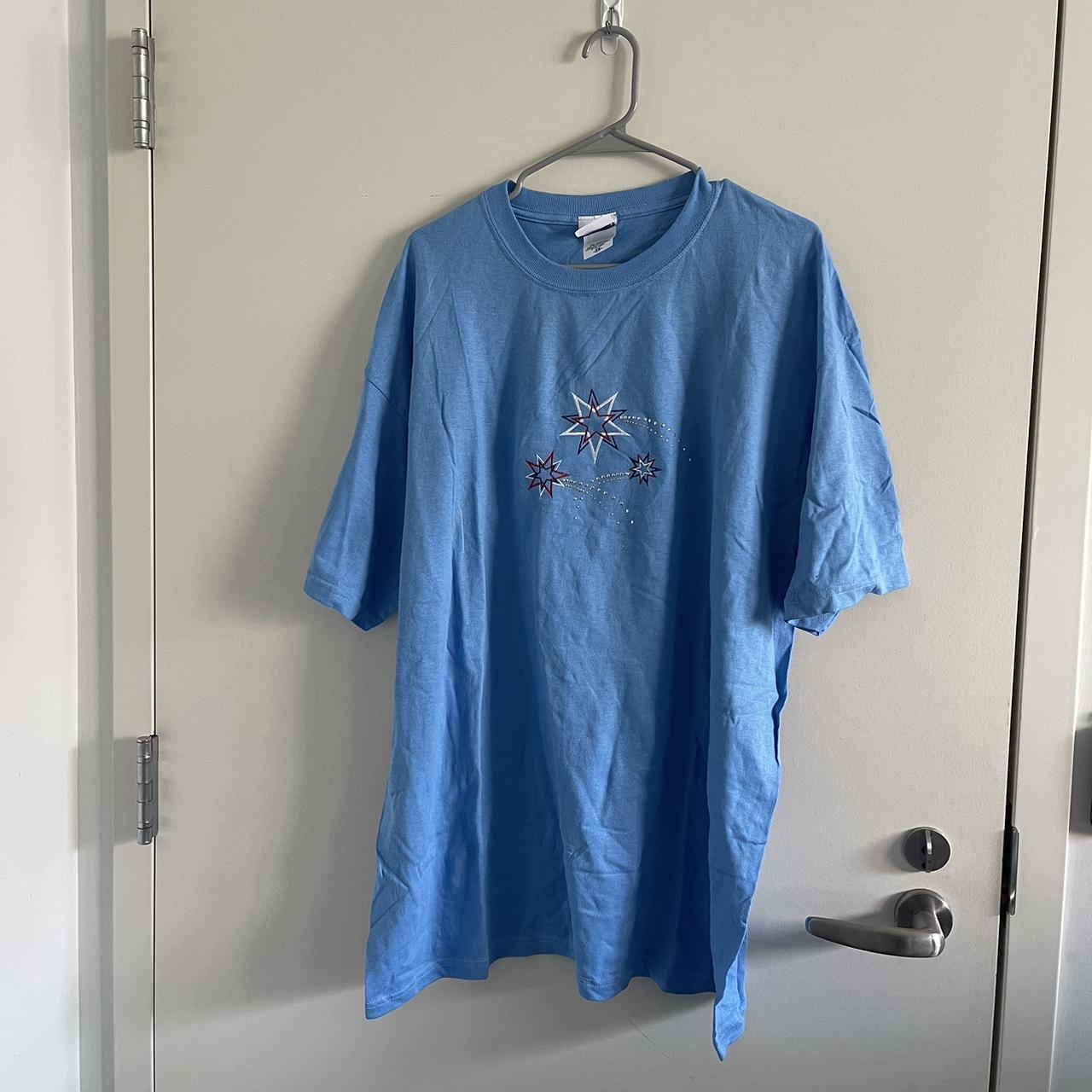 fireworks bedazzled graphic tee size xxlarge... - Depop