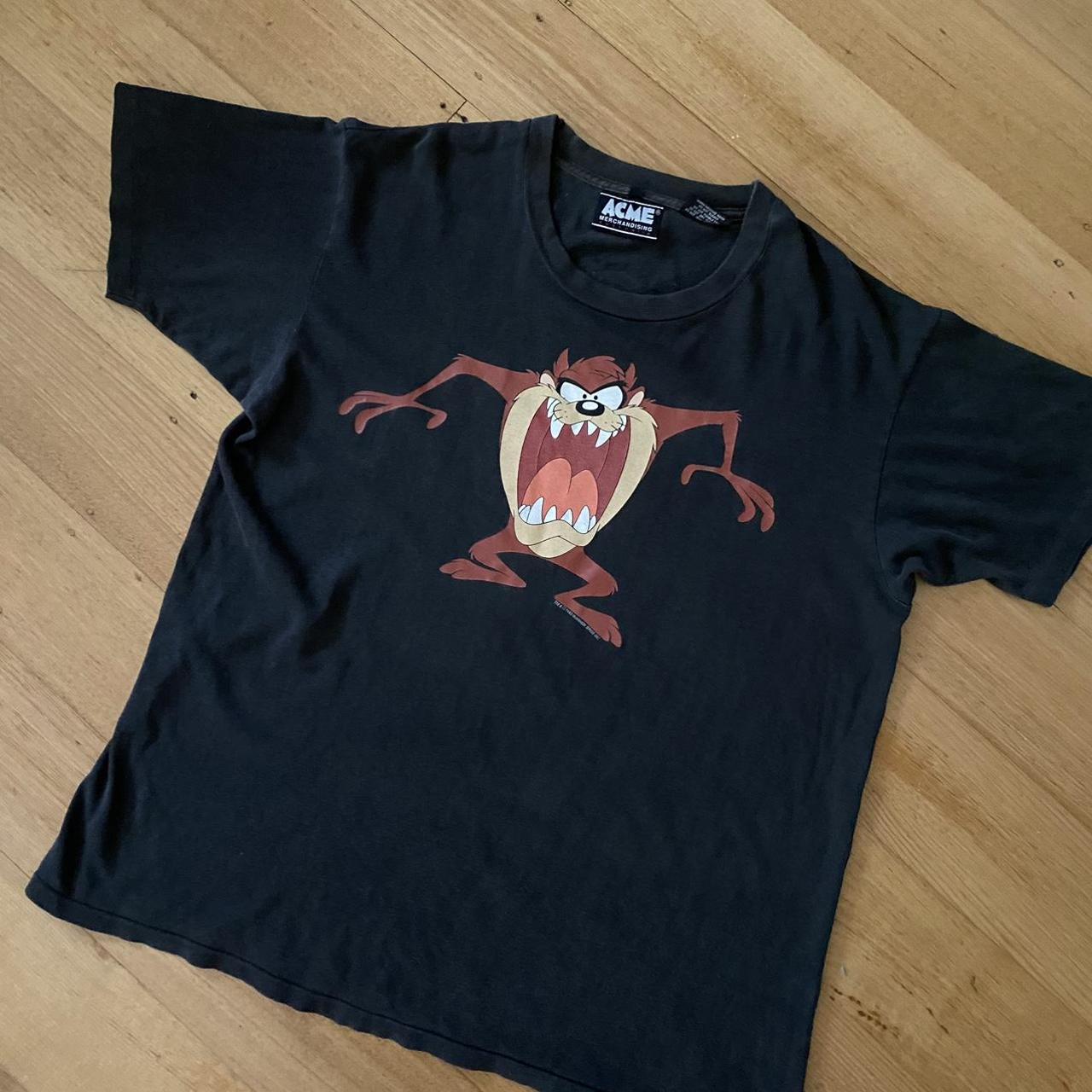 Vintage Looney tunes! 1992 Taz t-shirt Sick front... - Depop