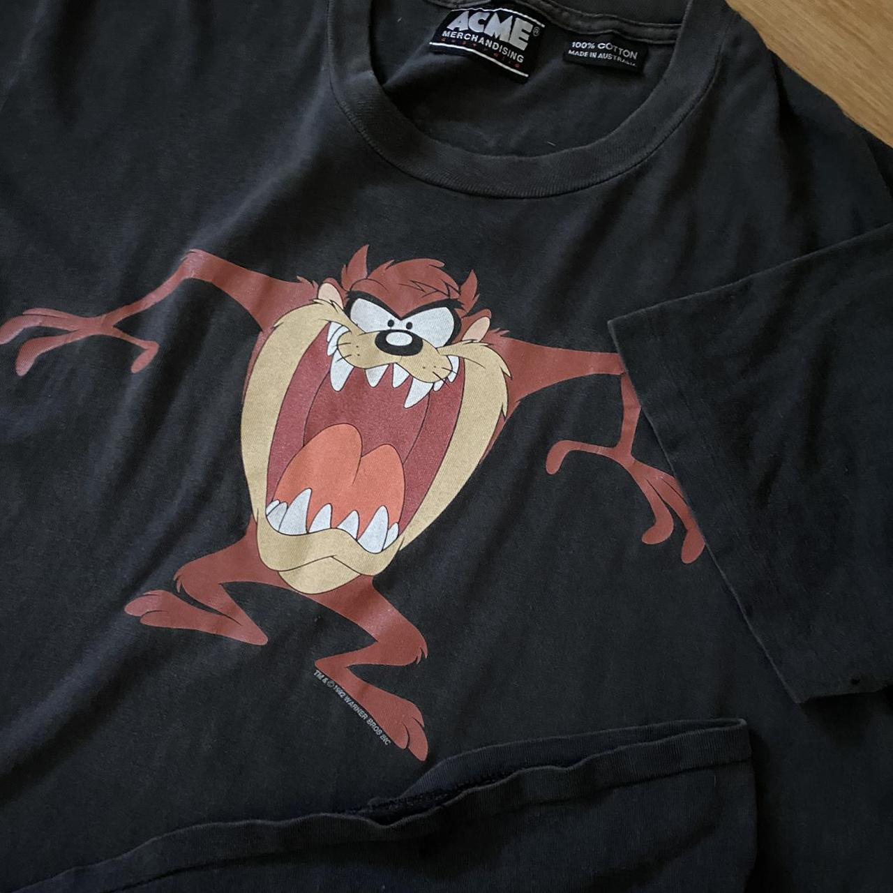 Vintage Looney tunes! 1992 Taz t-shirt Sick front... - Depop