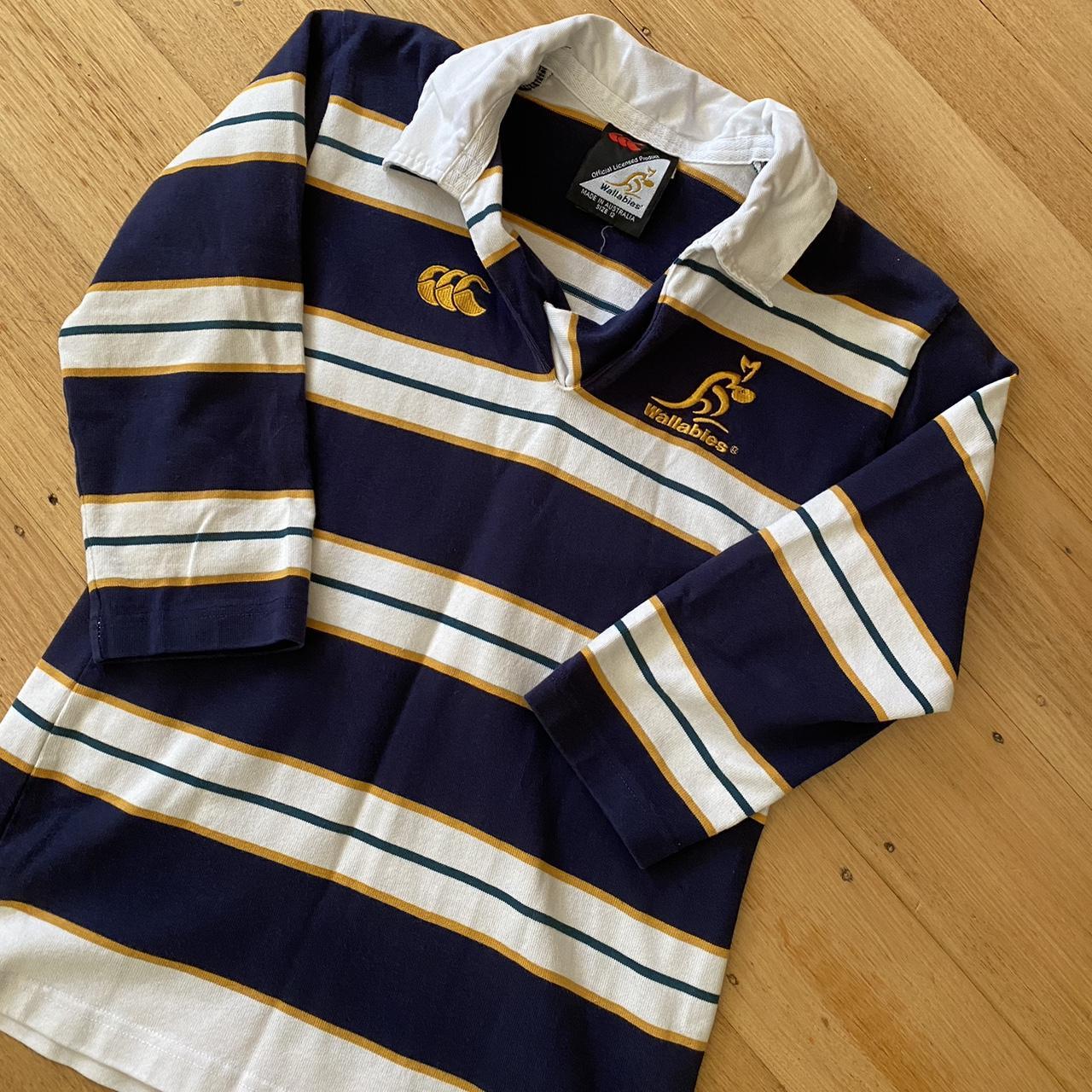 Vintage Wallabies Canterbury rugby polo Womens small... - Depop