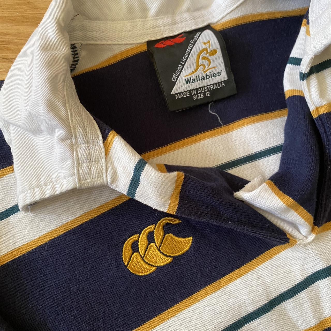 Vintage Wallabies Canterbury rugby polo Womens small... - Depop
