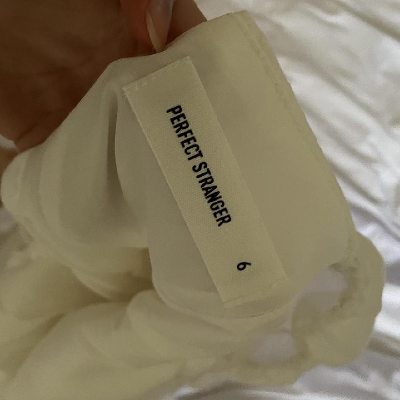Perfect stranger white mini dress! Zip up back Can... - Depop