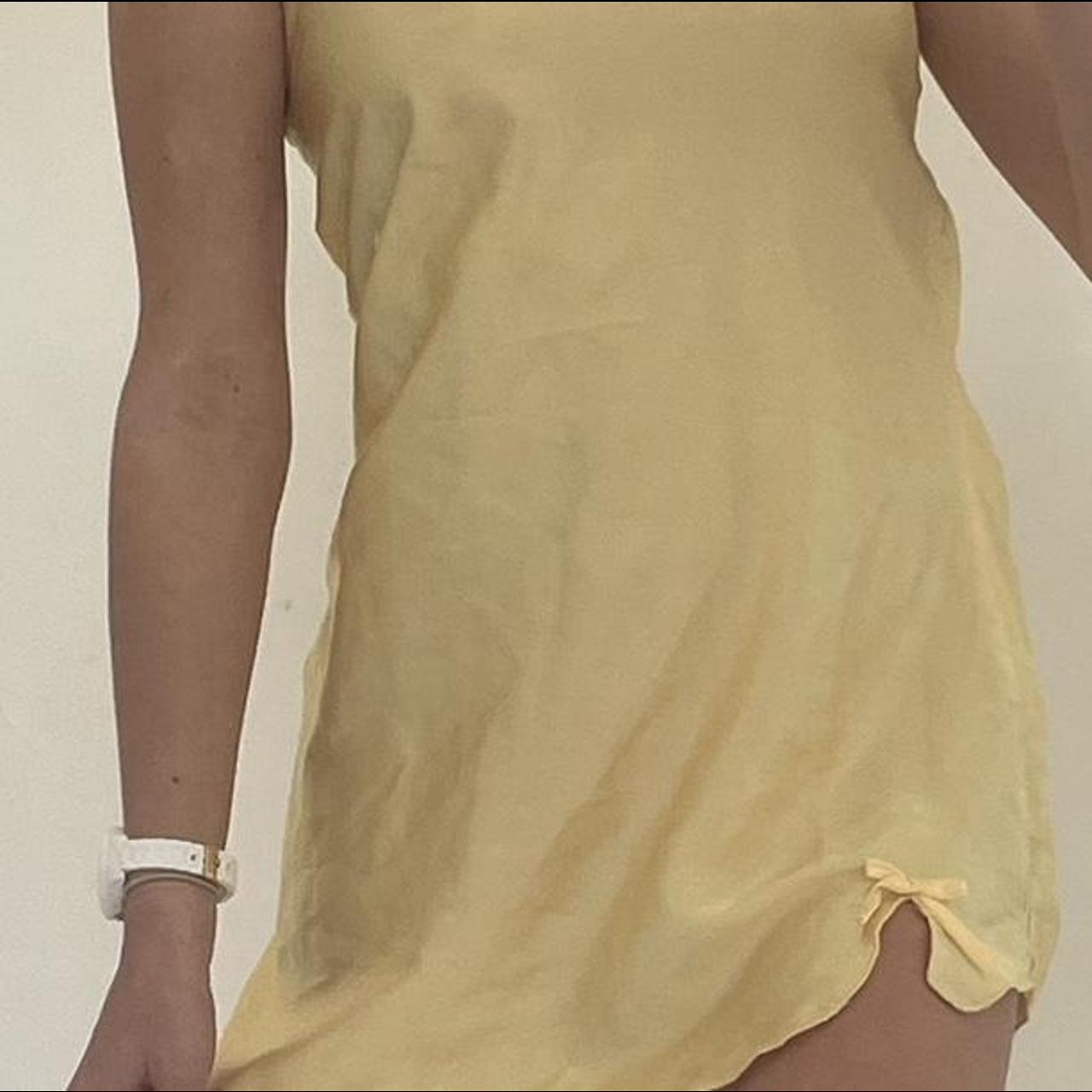 Very delicate dainty pasty yellow slip dress! I... - Depop