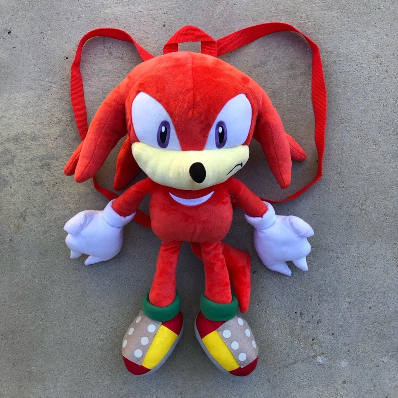 Sonic The Hedgehog Authentic Knuckles 18” Red Plush... - Depop