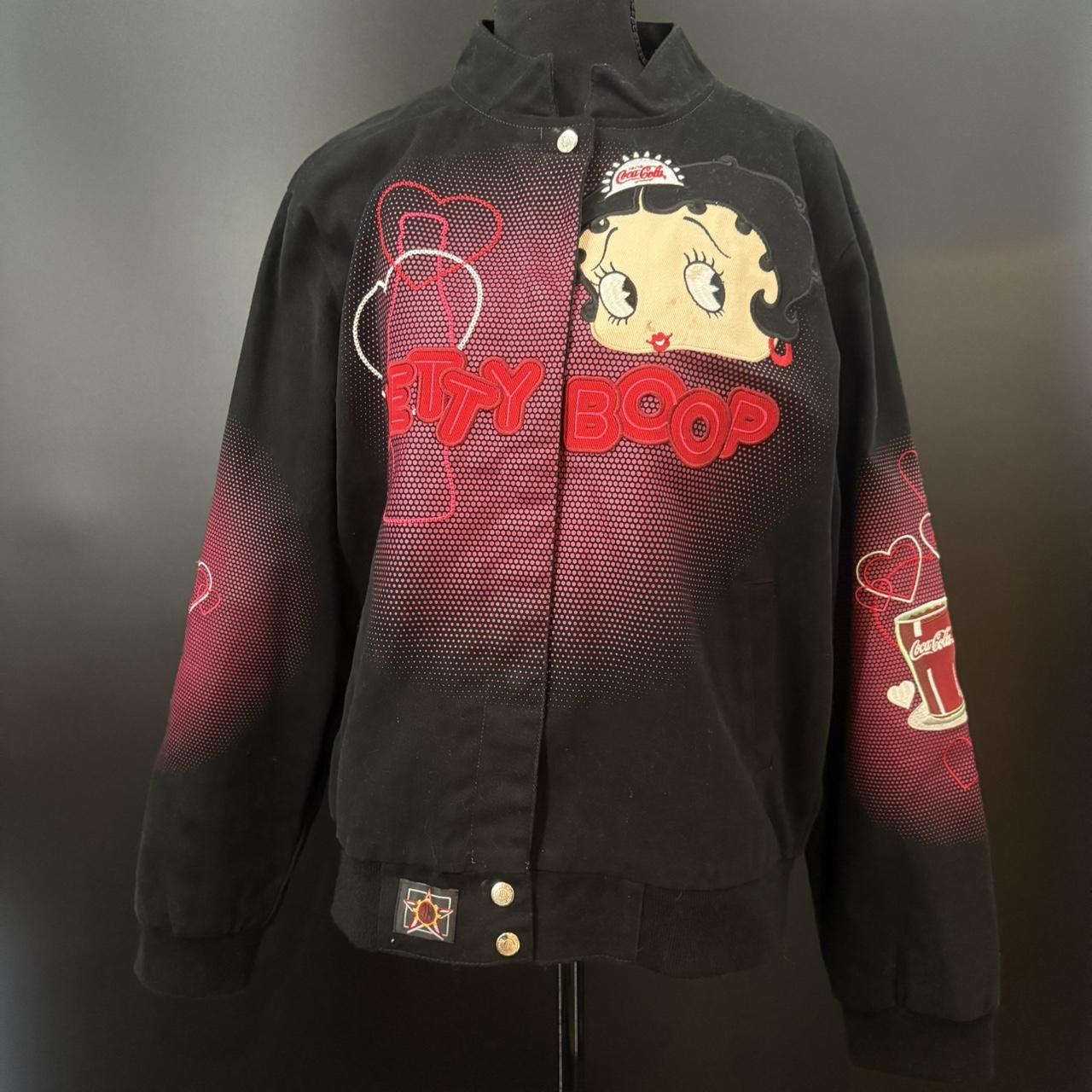 Betty Boop Coca Cola racing jacket Size... | Depop