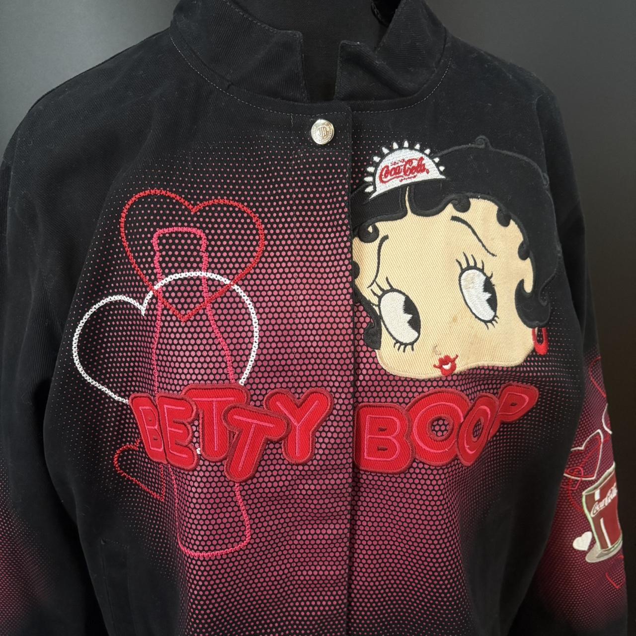 Betty Boop Coca Cola racing jacket Size... | Depop