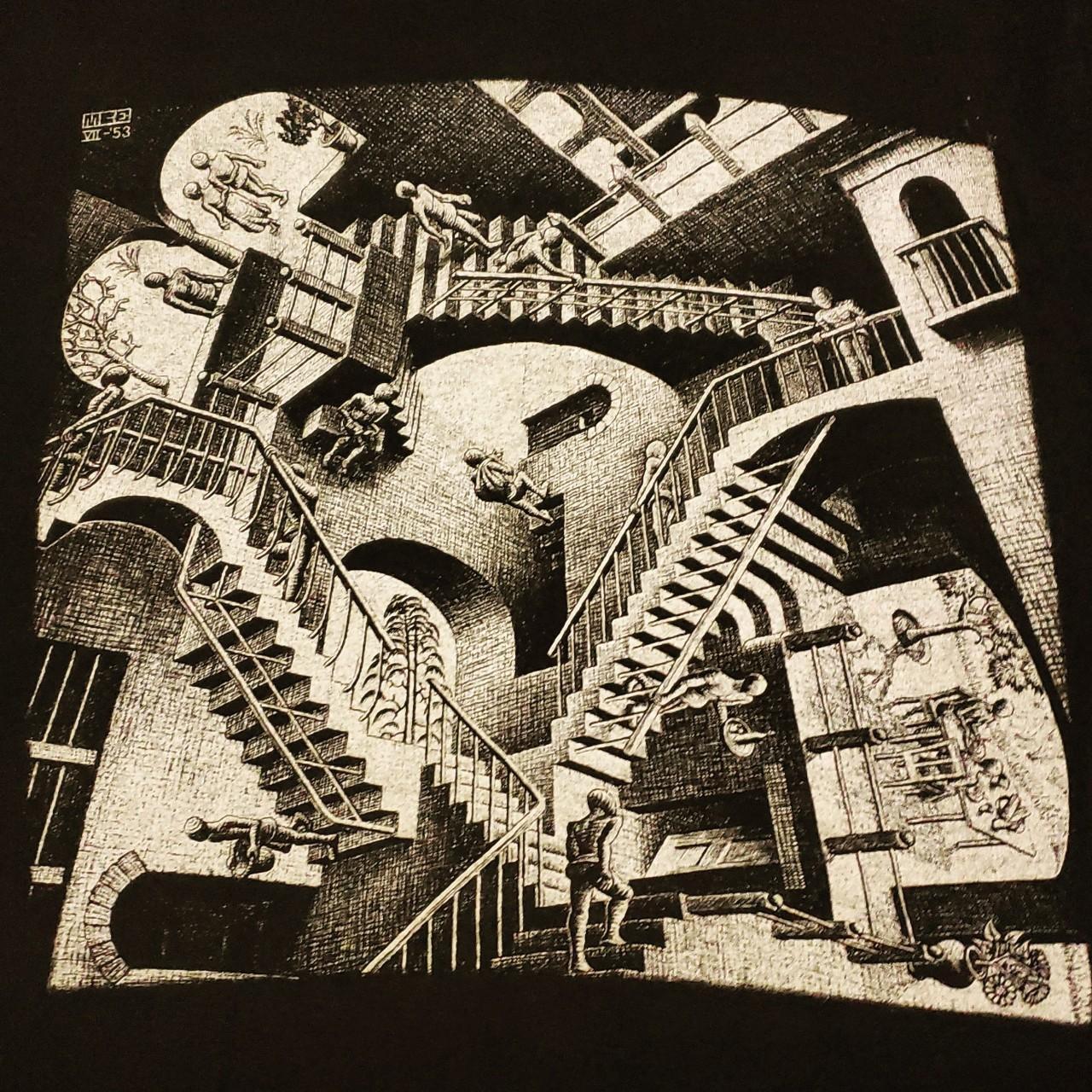 Mc Escher Relativity #lsd #shrooms #psychedelic... | Depop