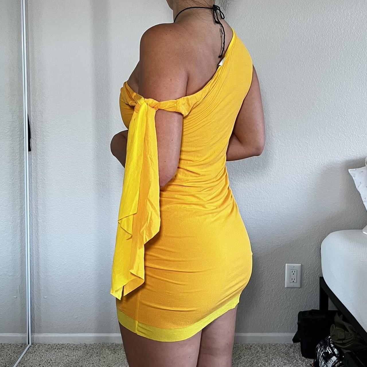 Orange and yellow Simon Miller dress size medium... - Depop