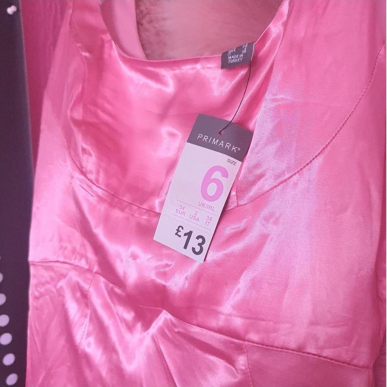 Pink satin silk dress from Primark , very gorgeous... - Depop