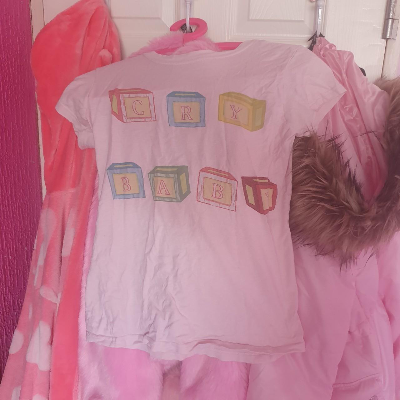 Official Melanie Martinez Cry Baby merch pink tshirt... - Depop
