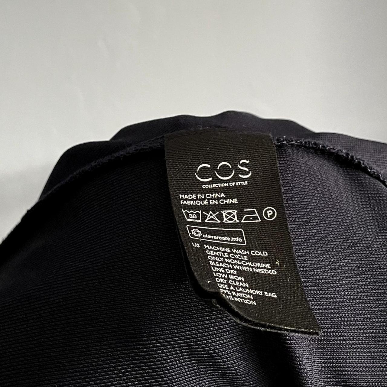 COS Navy Blue Wide Leg Viscose Jumpsuit Waist... - Depop