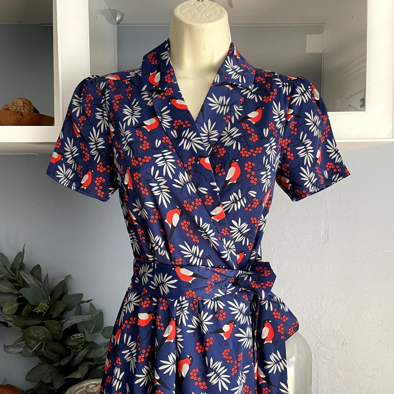 New With Tags Modcloth Tied and Timeless Bird Print... - Depop