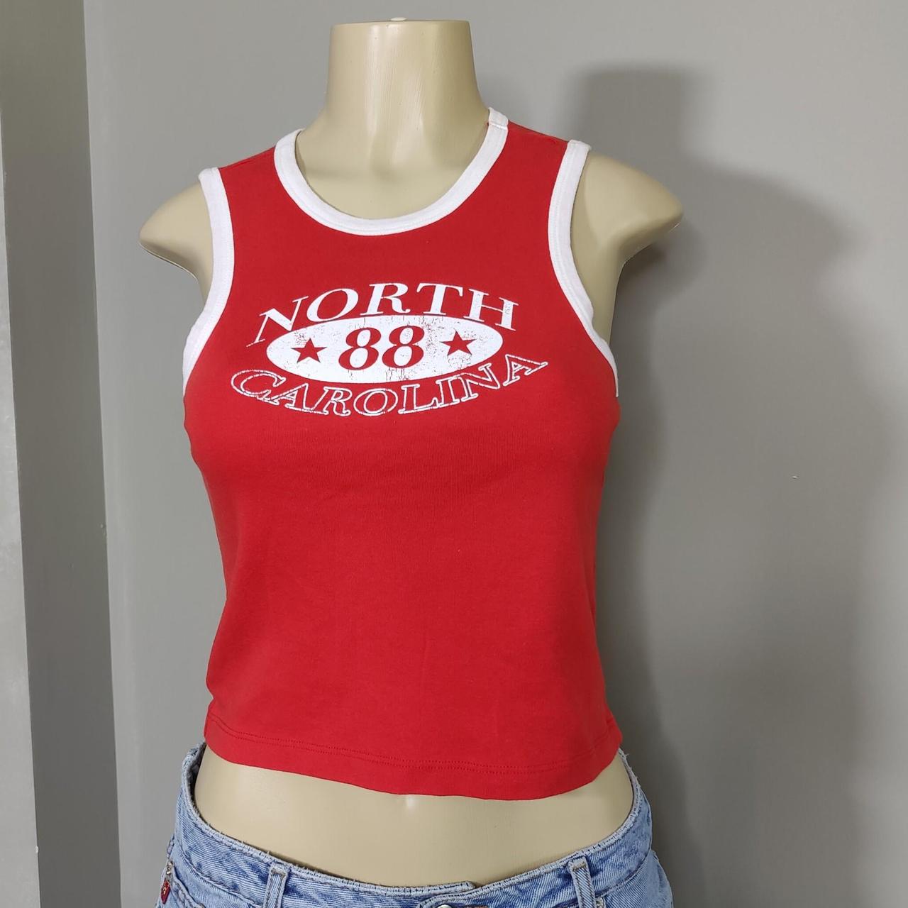 Urban Outfitters Women's Red and Blue Vest | Depop