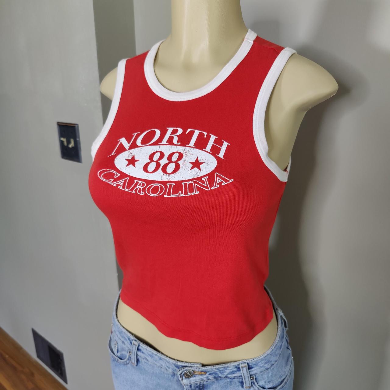 Urban Outfitters Women's Red and Blue Vest | Depop