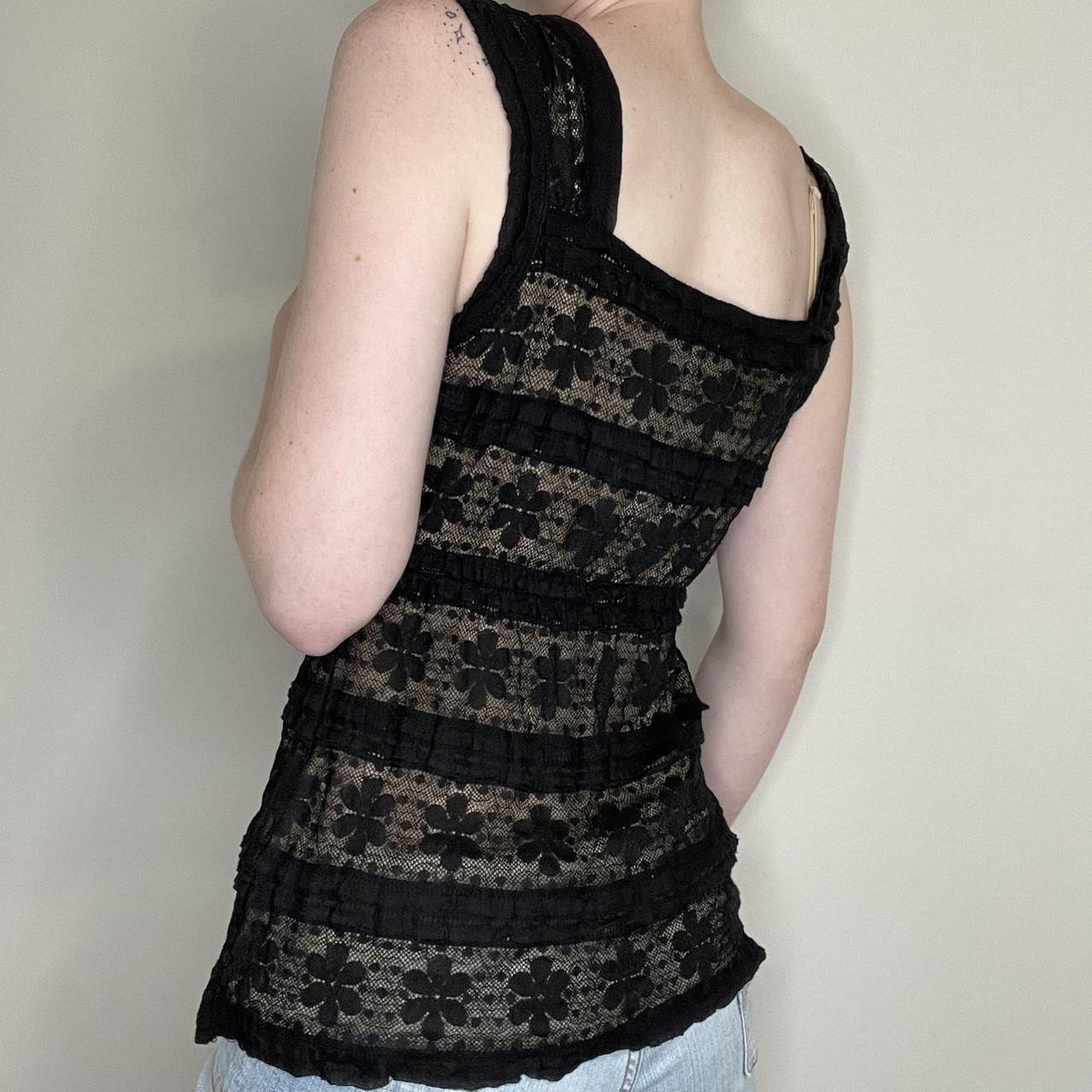 Max Studio Women's Tan and Black Vest | Depop