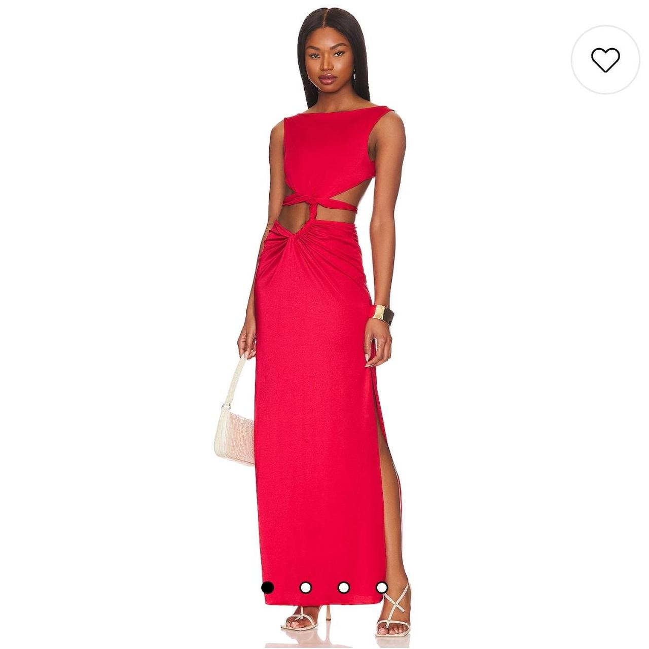 Brand new Revolve red cut out maxi dress RRP 305 New... - Depop