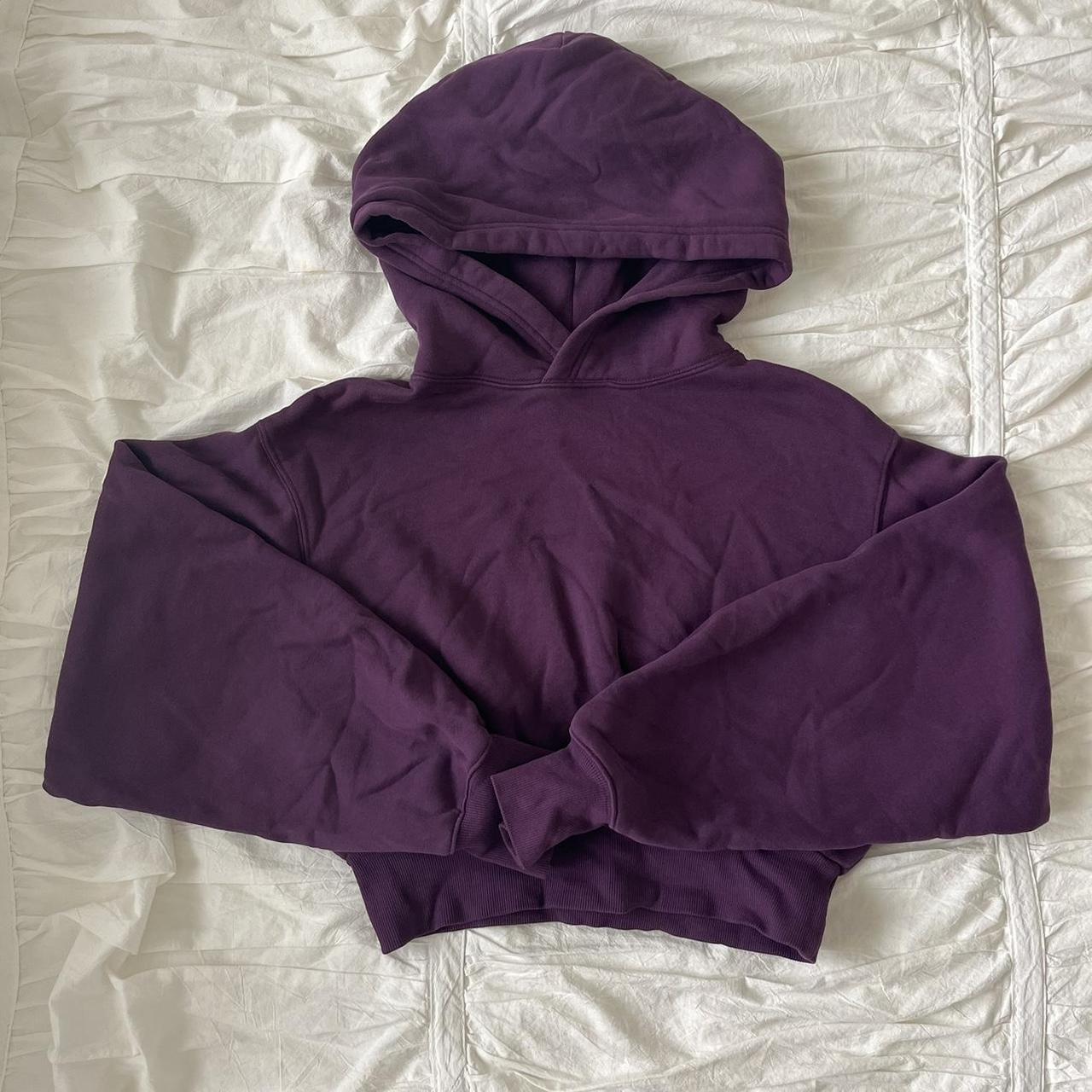 Aritzia Cropped Cozy AF Sweat Fleece - only worn 3... - Depop