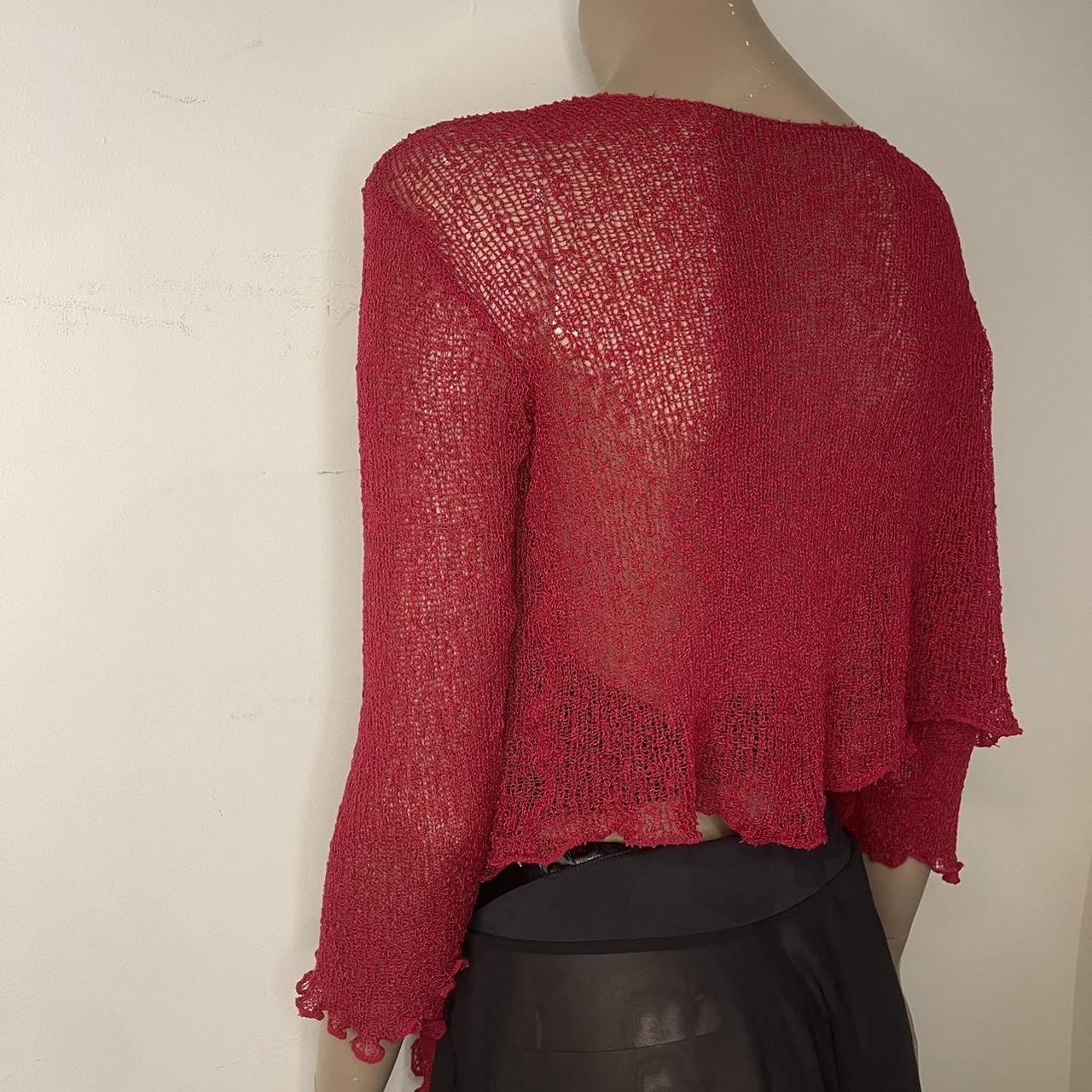 🍎Stunning red cardigan🍎 Super versatile and great... - Depop